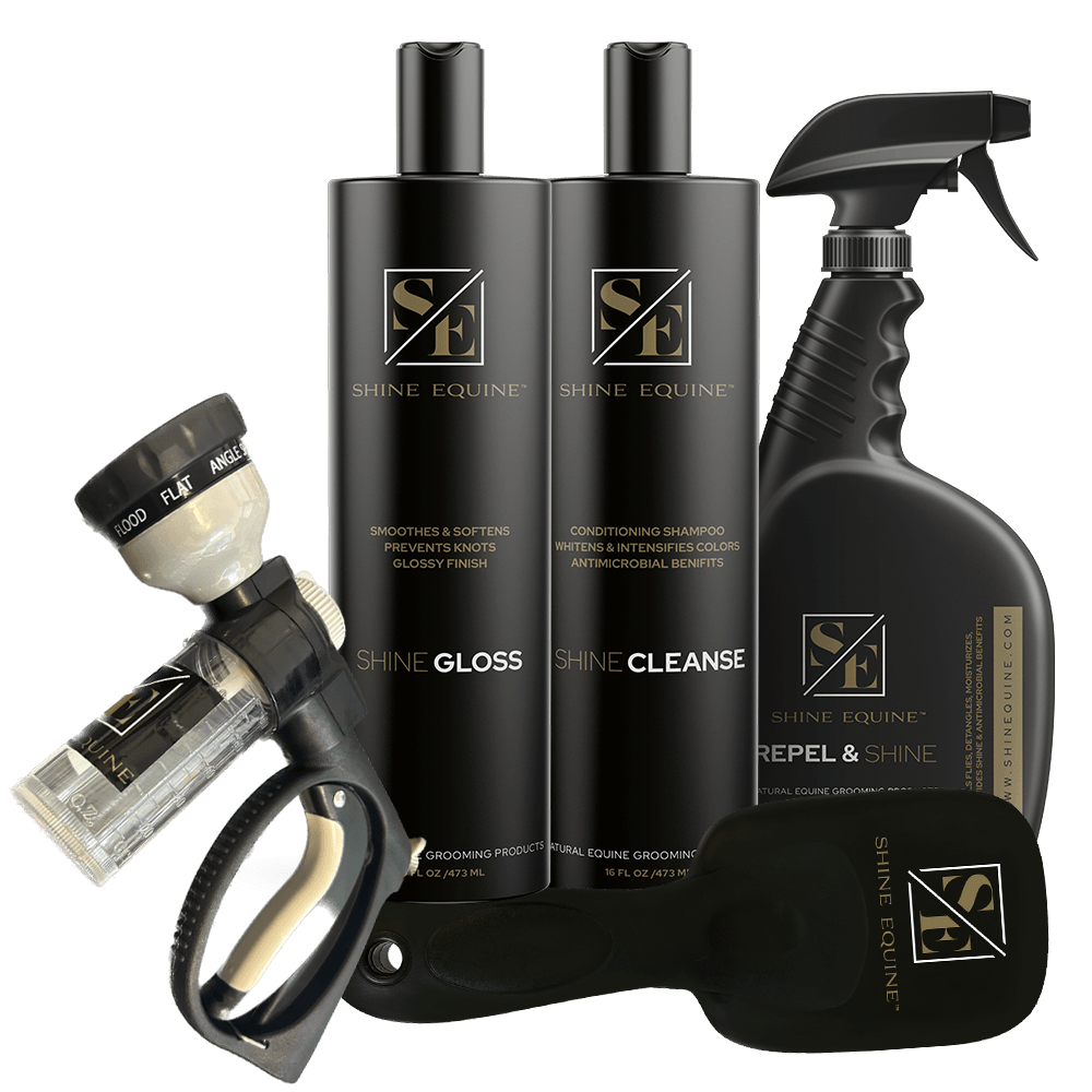 Shine Cleanse, Gloss, Repel Combo Starter Kit 1 – Shine Equine LLC